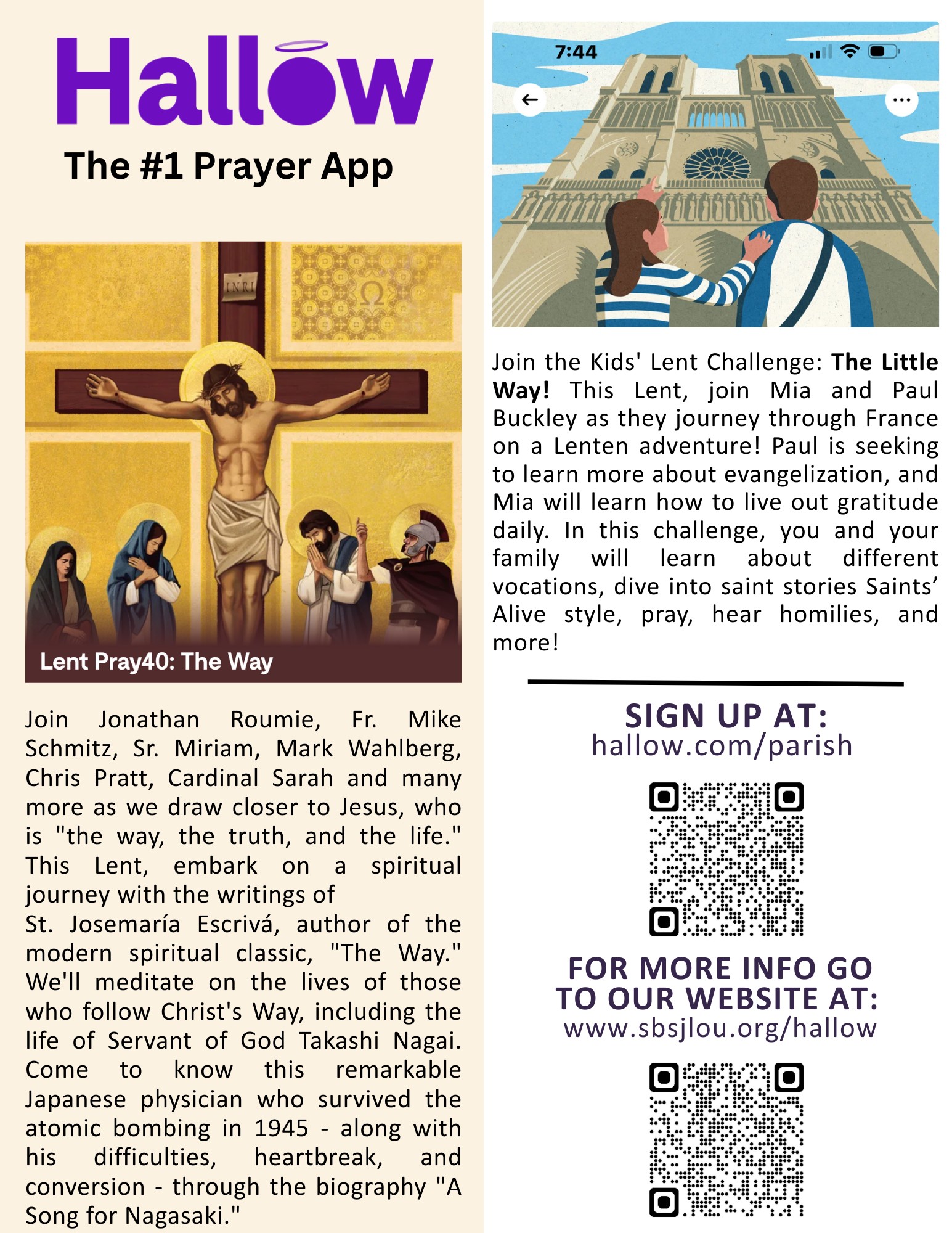 Join the Hallow Lent Pray 40 Challenge - "The Way"