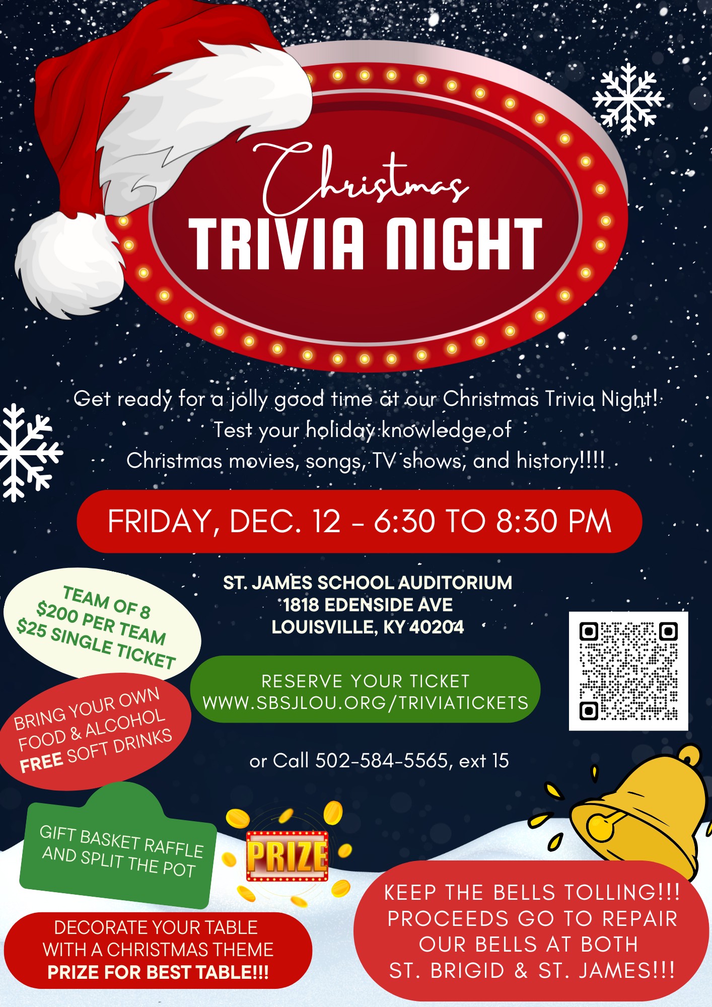 Christmas Themed Trivia Night at St. James